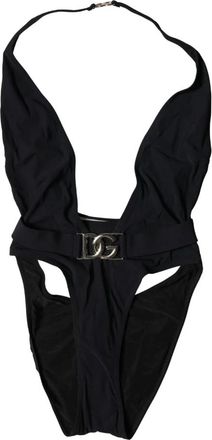 Dolce & Gabbana Femme, Maillots de bain, Noir, Taille: 38 FR Maillot de bain une pi&egrave;ce en nylon