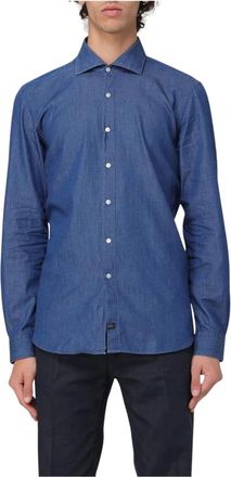 Fay Herren, Shirts, Blau, 3XSGröße