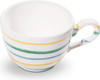 Gmundner Keramik Kaffeetasse glatt Füllmenge : 0.19 Liter Buntgeflammt Geschirr, handgemacht in Österreich