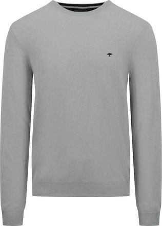 Fynch-Hatton Pullover aus Merino-Kaschmir und Rundhalsausschnitt Silver/XXL