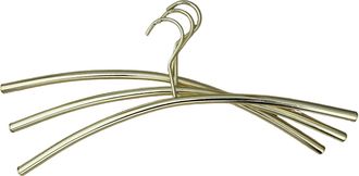 Hera Eleganter Kleiderb&uuml;gel Garderobenb&uuml;gel aus Metall in Gold/Messing - 42cm Breit