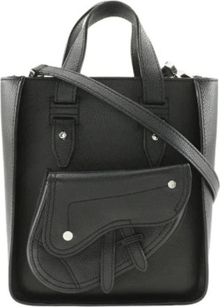 Dior Pre-owned Cuir sacs-dior - Femme - Pre-owned - Noir - Taille: ONE Size