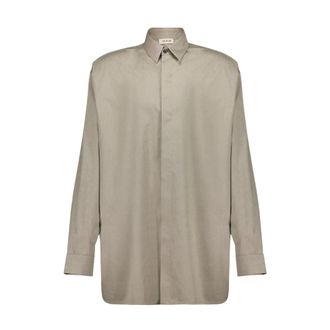 Fear of God Oxford Vented Button-Up Hemd - - Shirts - Herren - Gr&uuml;n - M