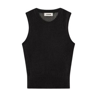 &Aacute;eron Femme, Pulls, Noir, Taille: 36 FR Pull Tricot Col Rond