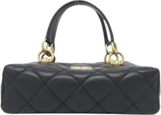 Chanel Sac bandouli&egrave;re en cuir dagneau pr&eacute;-poss&eacute;d&eacute; - Femme - Pre-owned - Noir - Taille: ONE Size