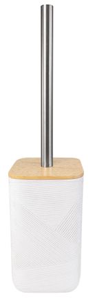 Kleine Wolke WC-B&uuml;rstenhalter Crossover, Accessoires, Farbe Weiss, Material: Polyresin, Bambus