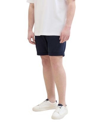 Tom Tailor Herren Plussize Regular Fit Chino Shorts, sky captain blue, 46