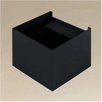 Trade Shop Trade Shop Traesio - Trade Shop - led cube wandleuchte 12 watt quadratisch schwarz innenwandleuchte IP20 00755