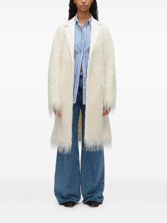 3.1 Phillip Lim Smoking-Mantel mit Fransen - Nude