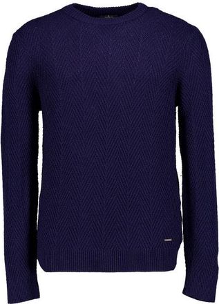 Ragman Herren Pullover blau unifarben