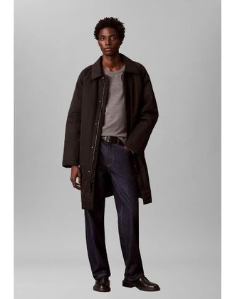 Calvin Klein Manteau d&eacute;contract&eacute; matelass&eacute; - Noir