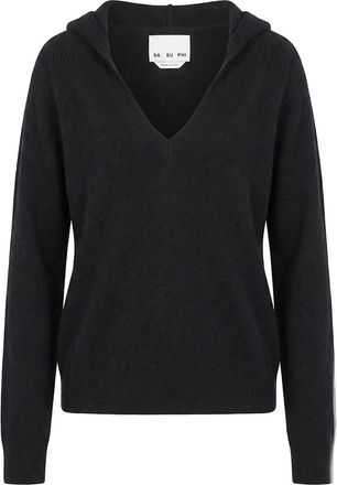 SA SU PHI Pull Col Rond - Noir