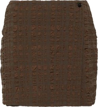 Nanushka Femme, Jupes, Brun, Taille: 36 FR Fede Mini Skort Ajust&eacute;