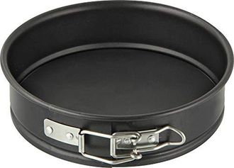 Zenker Springform Ø 16 cm SPECIAL - MINI, kleine Backform mit Flachboden aus Stahlblech, runde Kuchenform mit Antihaftbeschichtung (Farbe: Schwarz), Menge: 1