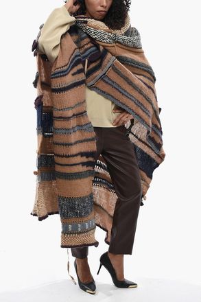 Stella McCartney Strickcape Mit Mehrfachmuster Stella McCartney
