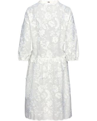 White Label Midikleid Kleid mit Blumenstickerei