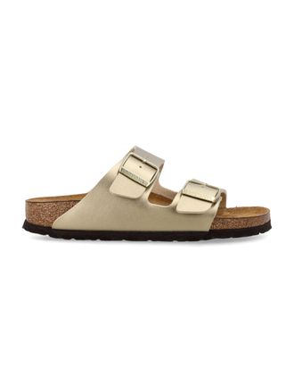 Birkenstock chaussures plates dor&eacute;es