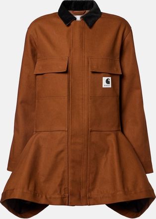 sacai X Carhartt Jacke aus Baumwoll-Canvas