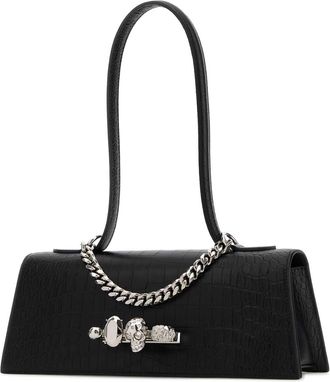 Alexander McQueen Blacksilver Borse A Mano Bag