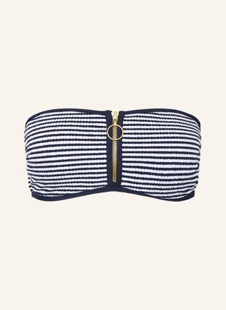 Seafolly Bandeau-Bikini-Top Clubhouse blau