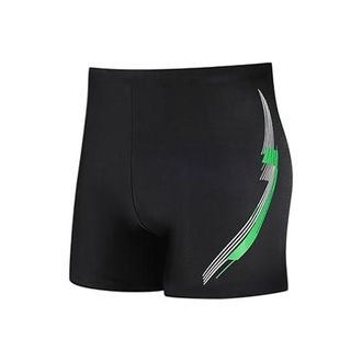 Generic Short de bain spa pour homme - Coupe ample - Avant plat, vert, 3XL