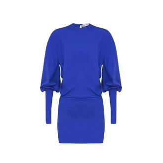 The Attico Kurzes- drapiertes- elektrisch blaues Kleid - - Dresses - Damen - Blau - S
