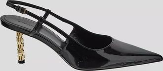Givenchy Hohe Schuhe - Black Patent Slingback Pumps - Gr. 37 (EU) - in Schwarz - für Damen