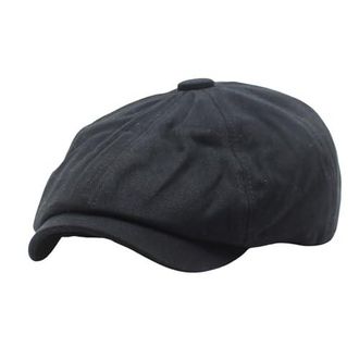 Generic Che Haar - Chapeau en coton pour homme et femme - Style r&eacute;tro uni - Bleu, Noir, taille unique
