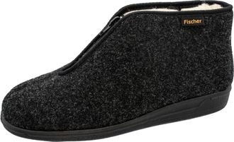 Fischer Markenschuh Fischer Frank, Herren Hohe Hausschuhe, Schwarz (anthrazit 205), 47 EU