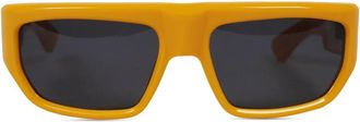 Jacques Marie Mage lunettes de soleil &agrave; monture carr&eacute;e - Orange