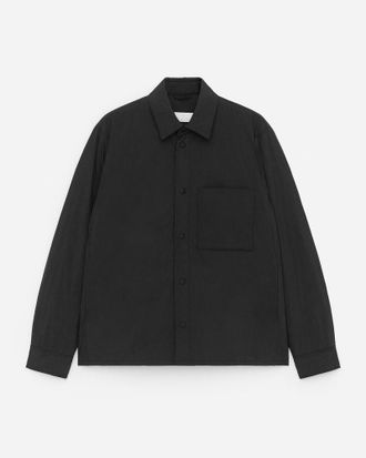 Arket Leicht Gef&uuml;ttertes Overshirt -Schwarz