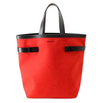 Ferragamo Sac cabas Pre-owned - Femme - Pre-owned - Rouge - Taille: ONE Size