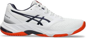 Asics Herren Netburner Ballistic FF 3 Sneaker, White/Indigo Fog, 50.5 EU