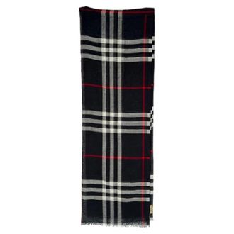 Burberry Pre-owned Karierter Fransen-Schal aus mehrfarbiger Wolle - - Pre-owned - Damen - Mehrfarbig - ONE SIZE