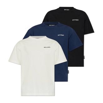 Palm Angels Homme, Tops, Multicolore, Taille: 2XL Lot de Trois T-Chemises Logo