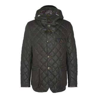 Barbour Gepolsterte Gewachste Jacke in Olive - - Jackets - Herren - Gr&uuml;n - L