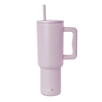 Simple Modern Gobelet Thermique avec Poign&eacute;e et Paille | Bouteille dEau Isol&eacute;e en Acier Inoxydable | Vaso de viaje para caf&eacute; helado | Trek Collection | 1180ml | Lav
