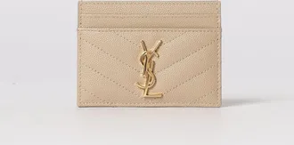 Saint Laurent Geldb&ouml;rse Damen Farbe Beige
