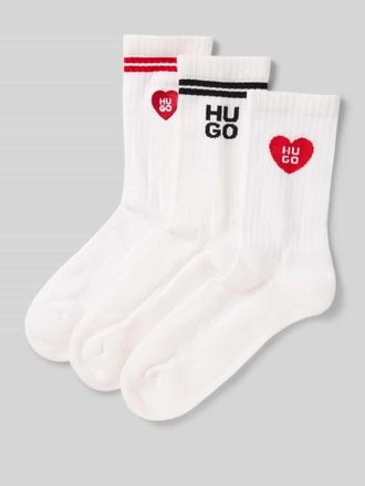 HUGO BOSS Socken aus Baumwoll-Mix im 3er-Pack Modell LOVE YOU