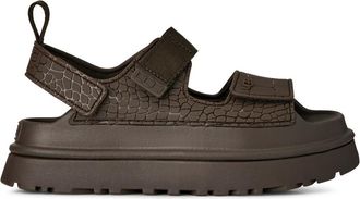 UGG Ugg, Femme, Chaussures, Brun, Taille: 39 EU Goldenglow Embossed Slide