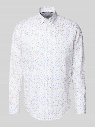 Christian Berg Regular Fit Business-Hemd aus Baumwolle mit Kentkragen