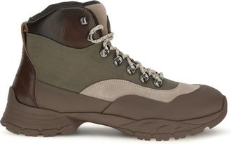 Brunello Cucinelli Bottes &agrave; lacets dext&eacute;rieur - Homme - Chaussures - Brun - Taille: 40 1/2 EU
