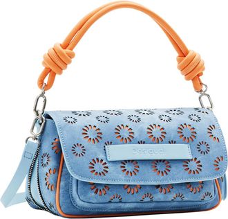Desigual Womens BOLS_AMORINA 24 TROMS Accessories PU Across Body Bag, Blue