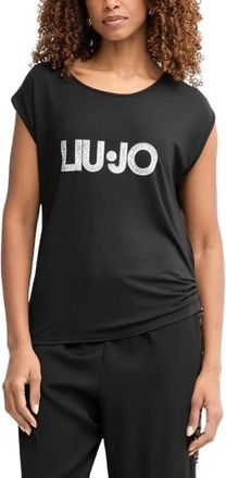 Liu Jo Femme, Tops, Noir, Taille: 38 FR Va6047 Js360 Top