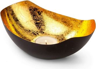 ROMINOX Geschenkartikel Teelichthalter//mit Goldfolienauskleidung, Weihnachten, Grillparty, Valentinstag, Muttertag; Verschiedene Designs (Kaula (ca. 16.3 x 1