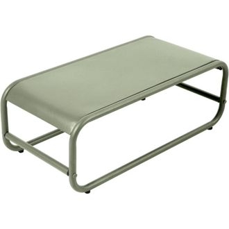 Oviala Table basse de jardin en m&eacute;tal 85x40x30 cm vert cactus - Mixi