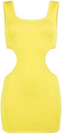 Roberto Cavalli Cut-Out Knit Mini Dress - - Dresses - Damen - Gelb - 2XL