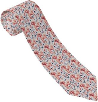 Generic Cravates Homme Joli Imprim&eacute; Caniche Roses Formelle Tie Fine Cravate Pour Homme Pour Remise De Dipl&ocirc;me Travail F&ecirc;te