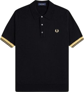 Fred Perry Homme, Tops, Noir, Taille: L Polo &agrave; Manches Courtes