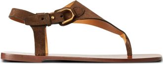 Ralph Lauren Collection sandales à détail de boucle - Marron